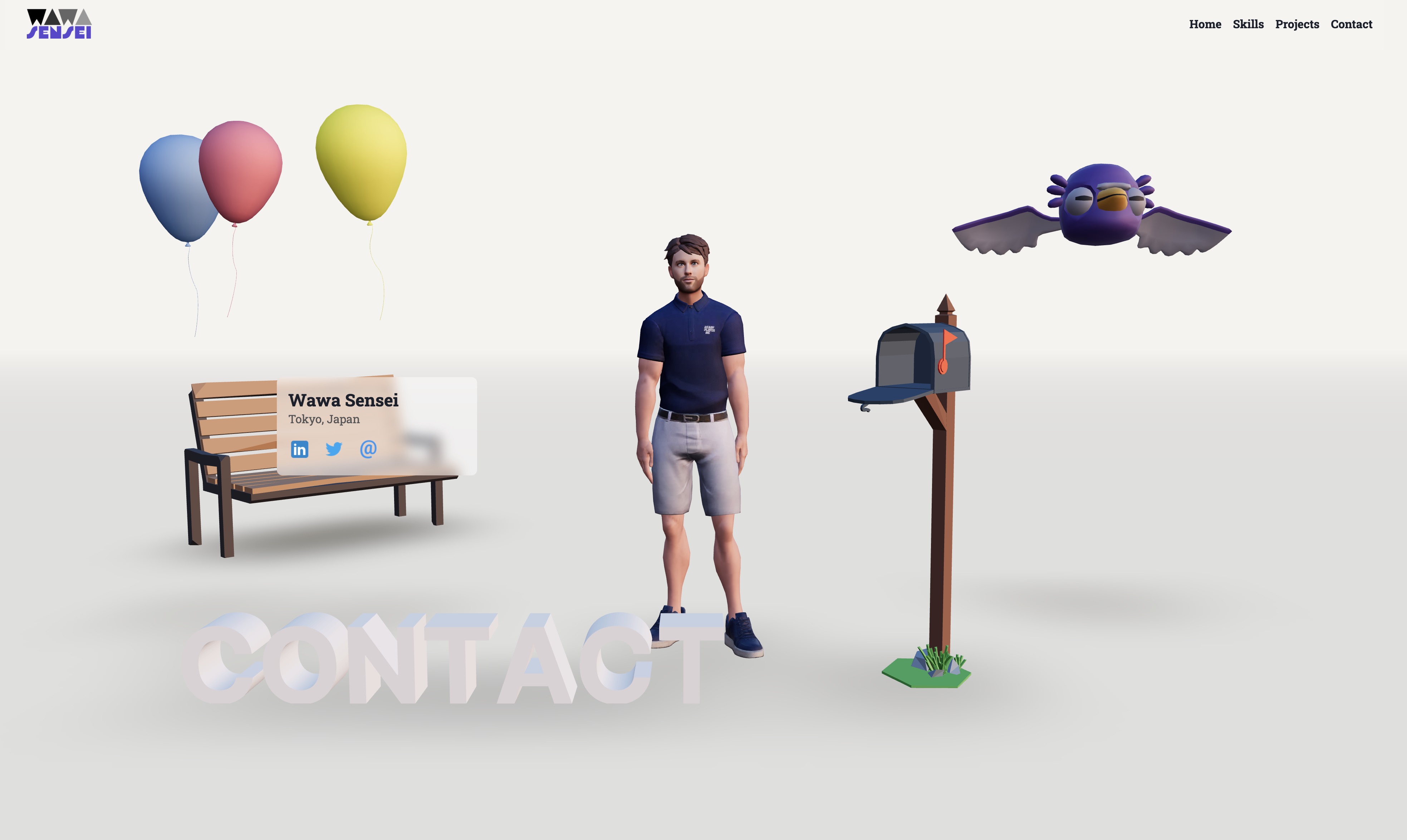 Portfolio: HTML Interface - Wawa Sensei